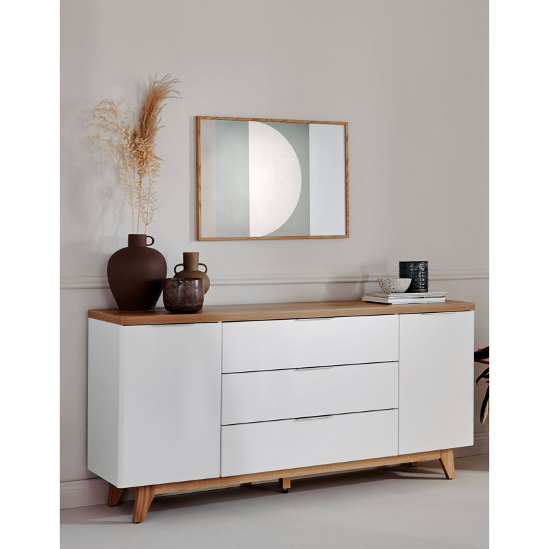 White and walnut sideboard store